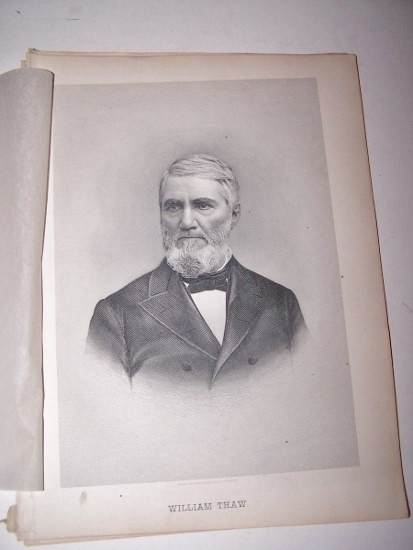 WILLIAM THAW [Steel Engraved Portrait]