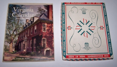 The Virginia Calendar for Engagements -- 1963 Week by Week