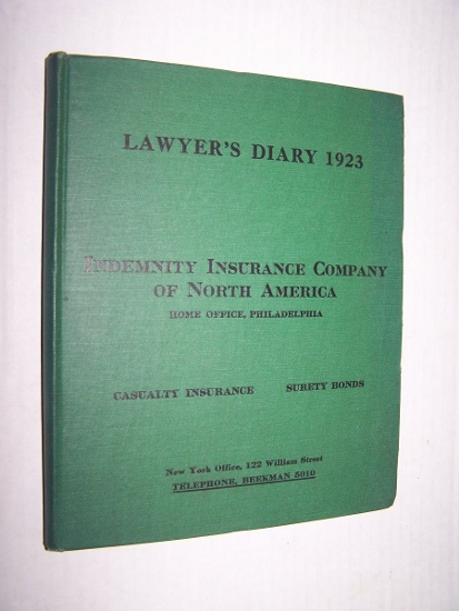 LAWYER'S DIARY 1923